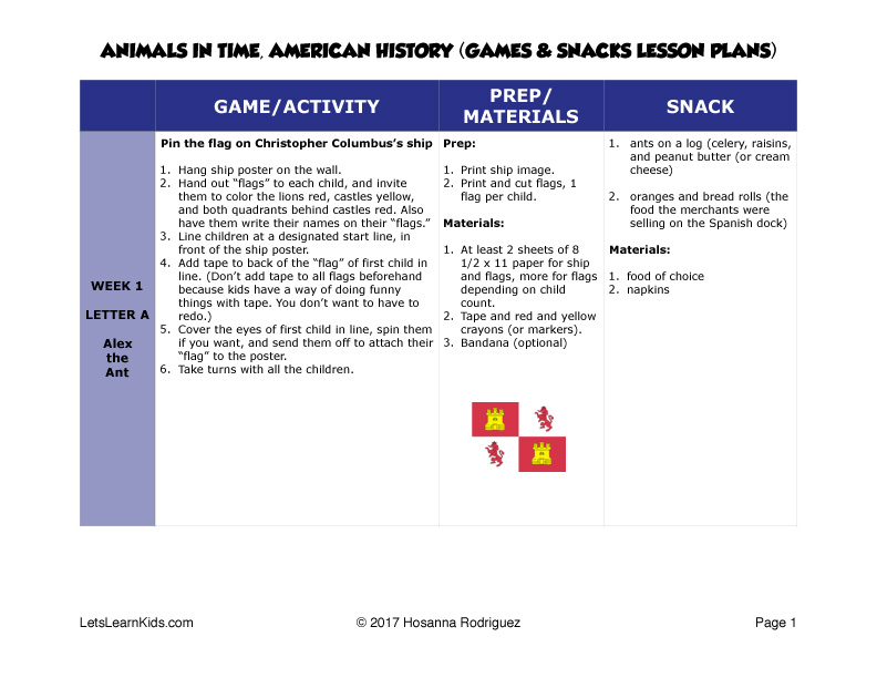 Animals in Time Single Family Package – Let’s Learn Kids!